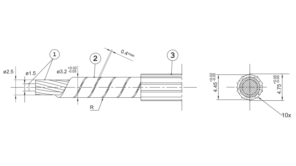COATED PUSH PULL INNER CABLES - Industria di Leivi